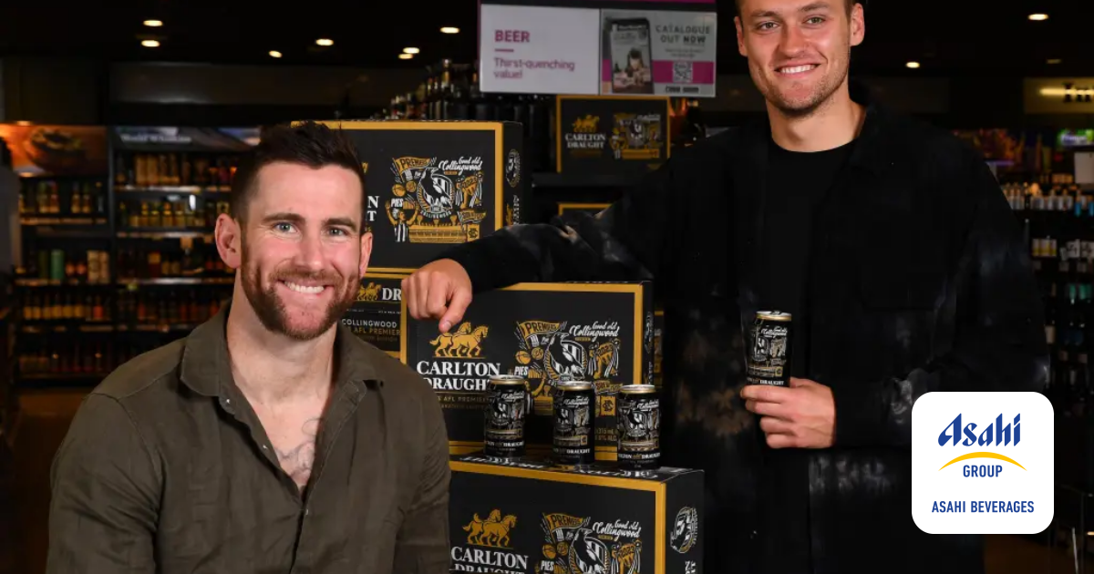 Hot Pies, Cold Beer! Collingwood Cans Roll Off The Line - Asahi Beverages