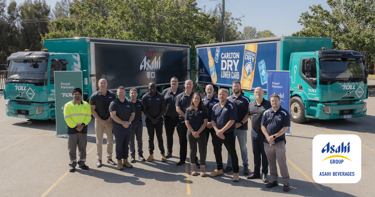 New fleet of electric trucks to deliver beer in Perth - Asahi Beverages